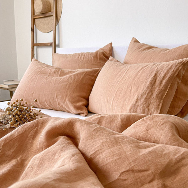 Linge de lit en lin lavé - Nappes de Linen Notes